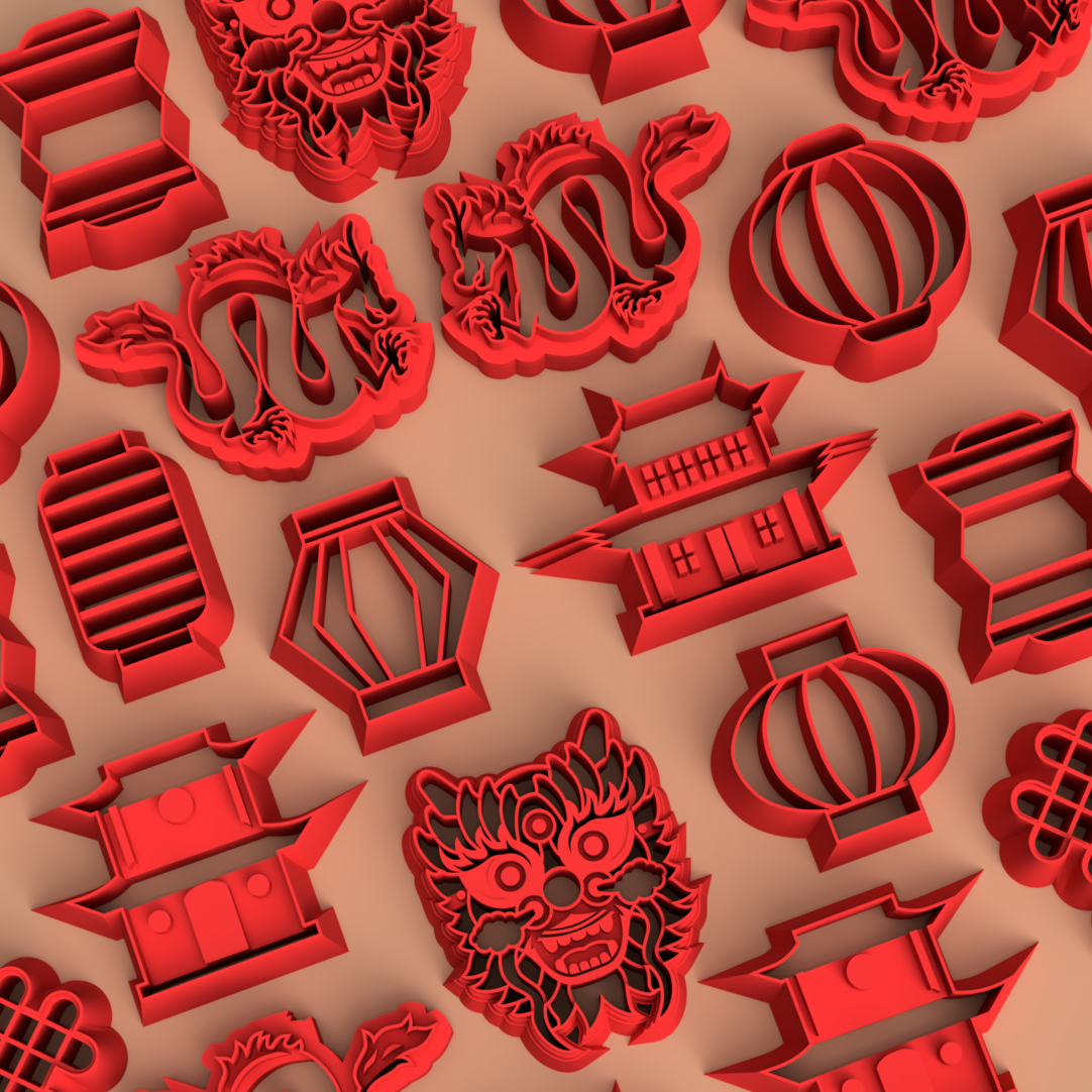 Chinese New Year - Polymer Clay Cutters – Cut, Clay & Craft