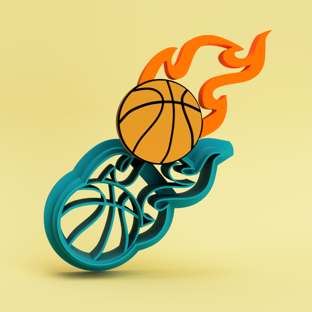 Flaming Basketball Polymer Clay Cutter – Cut, Clay & Craft