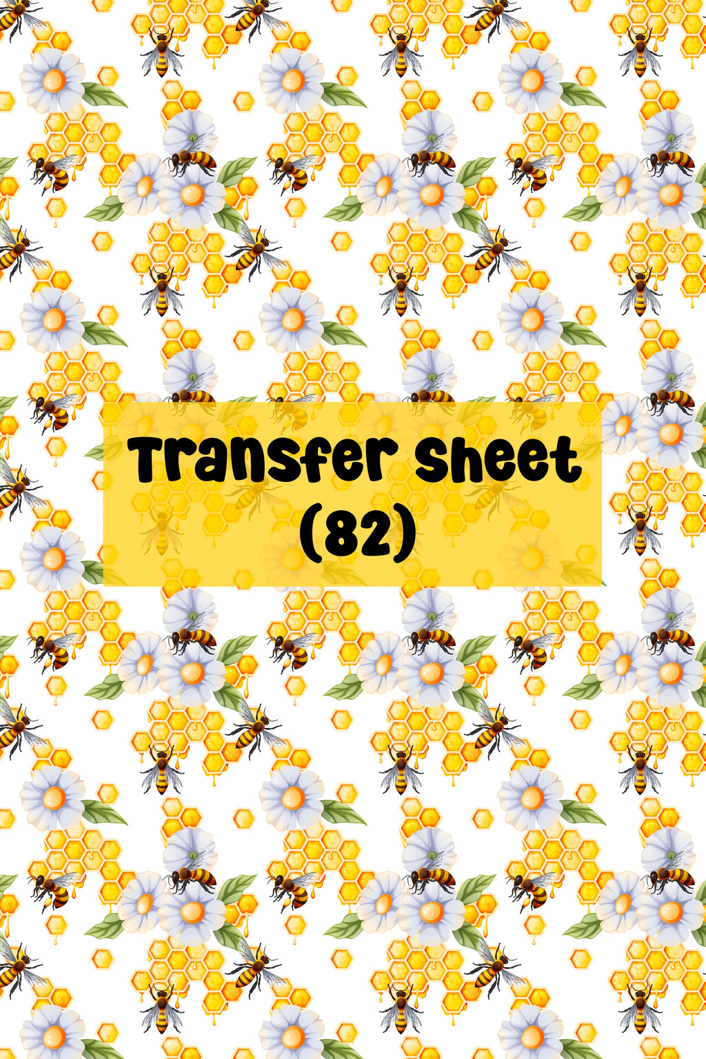Bees Transfer Sheet – Cut, Clay & Craft