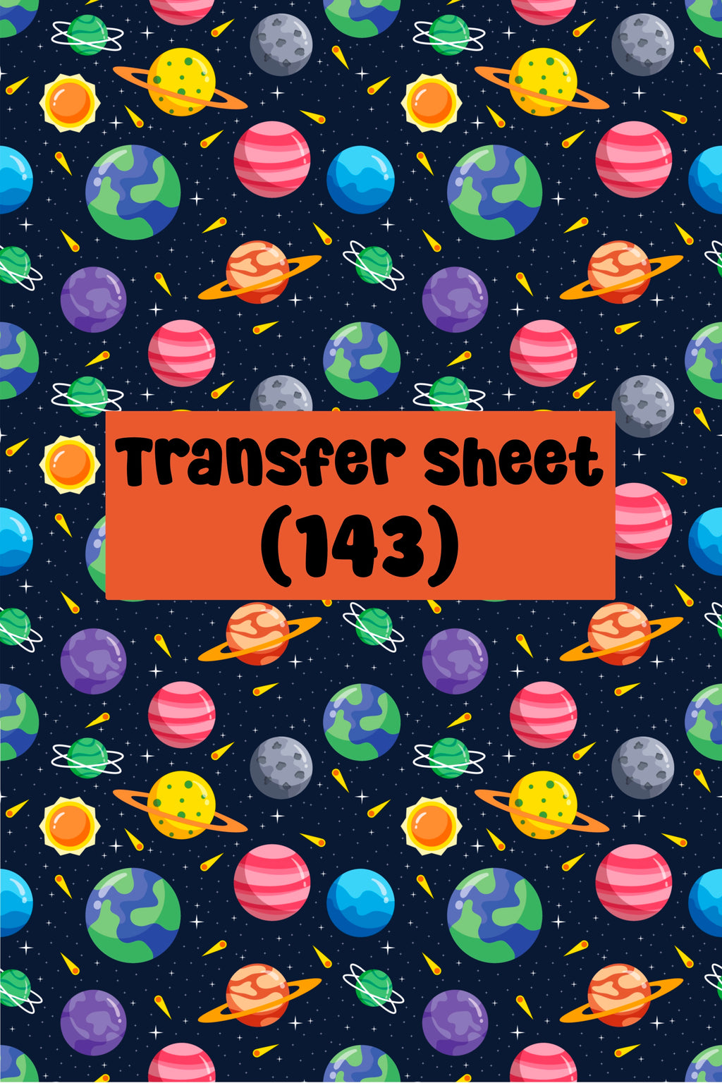 Planets (02) Transfer Sheets – Cut, Clay & Craft